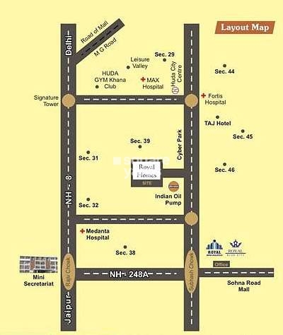RBC Royal Homes in Sector 39, Gurgaon @ 55.00 Lac - Floor Plans ...