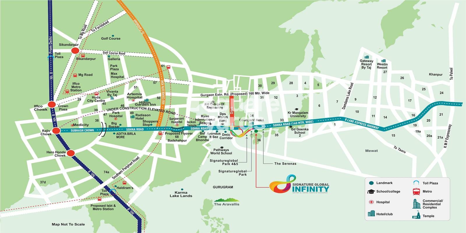 Signature Global Infinity Mall Sohna Sector 36 Gurgaon | Price List ...