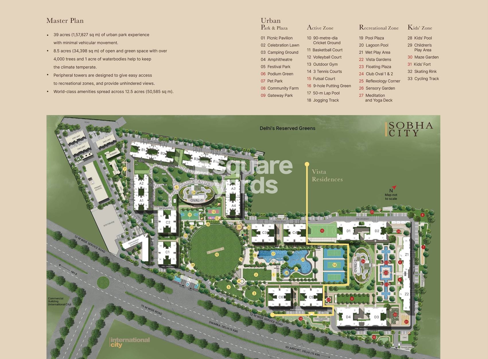 Sobha City Gurgaon in Sector 108, Gurgaon @ 2.80 Cr - Floor Plans ...