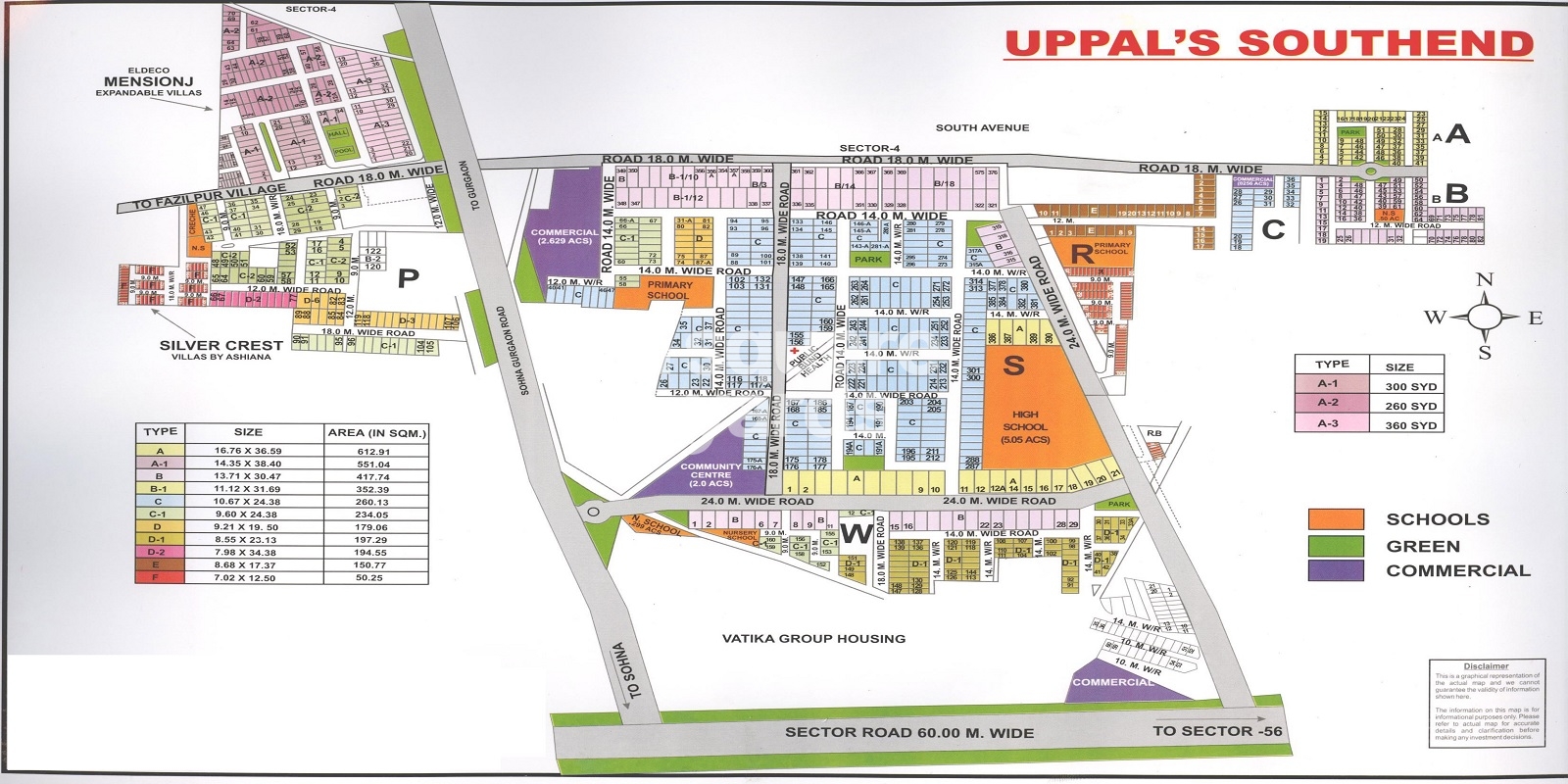 Uppal Southend in Sector 49, Gurgaon @ 1.30 Cr - Floor Plans, Location ...