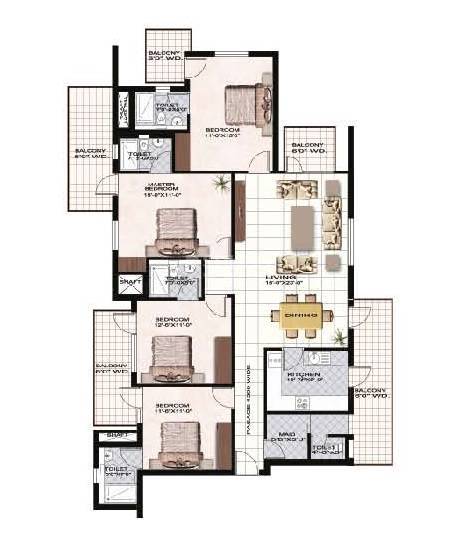 Anant Raj Madelia Floor Plans - Manesar Sector 1, Gurgaon