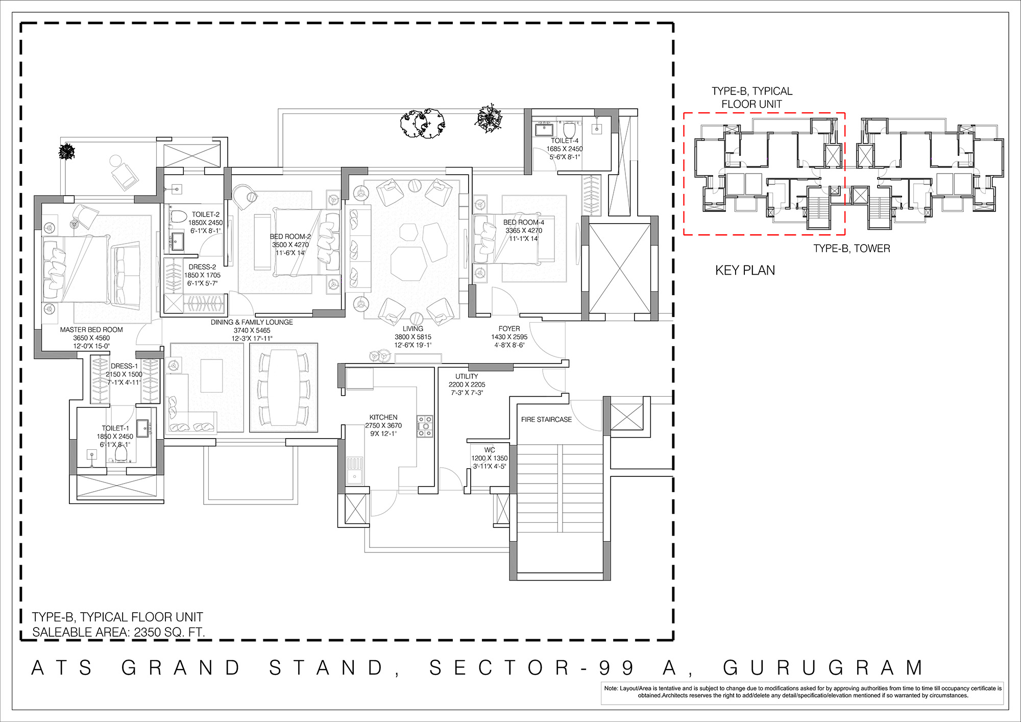 ATS Grandstand Floor Plans - Sector 99A, Gurgaon
