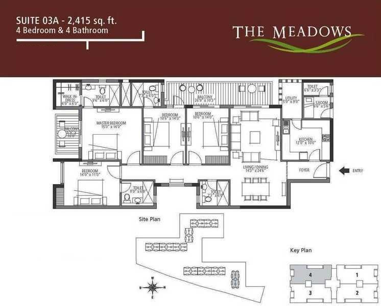 Emaar The Meadows in Sector 76, Gurgaon @ 45.48 Lac - Floor Plans ...