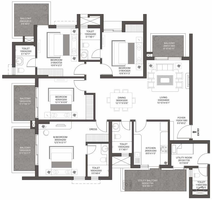 Godrej Summit Phase II in Sector 104, Gurgaon @ 96.34 Lac - Floor Plans ...