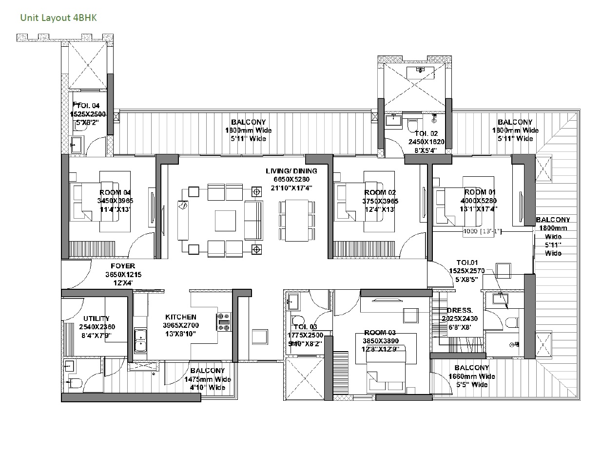 Godrej Vrikshya Floor Plans - Sector 103, Gurgaon