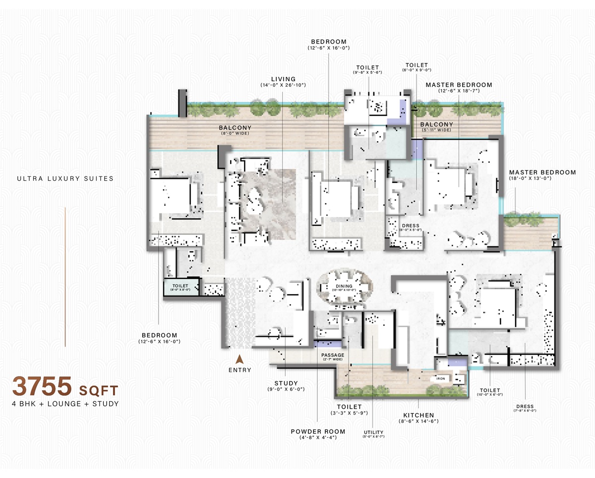 M3M Altitude Floor Plans - Sector 65, Gurgaon
