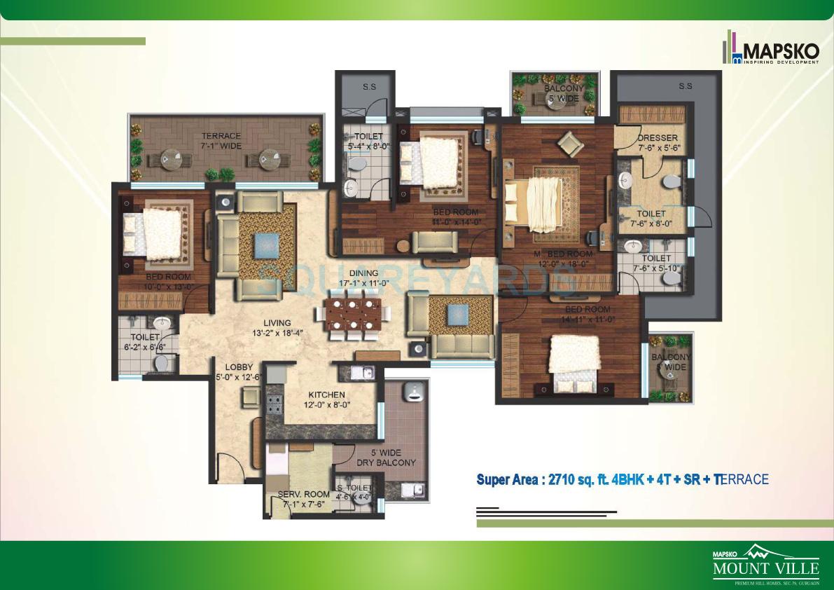 Mapsko Mount Ville in Sector 79, Gurgaon @ 90.00 Lac | Price List ...