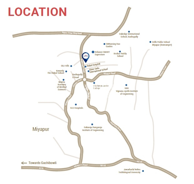 Ark Samyak in Bachupally, Hyderabad @ 73.59 Lac - Floor Plans, Location ...