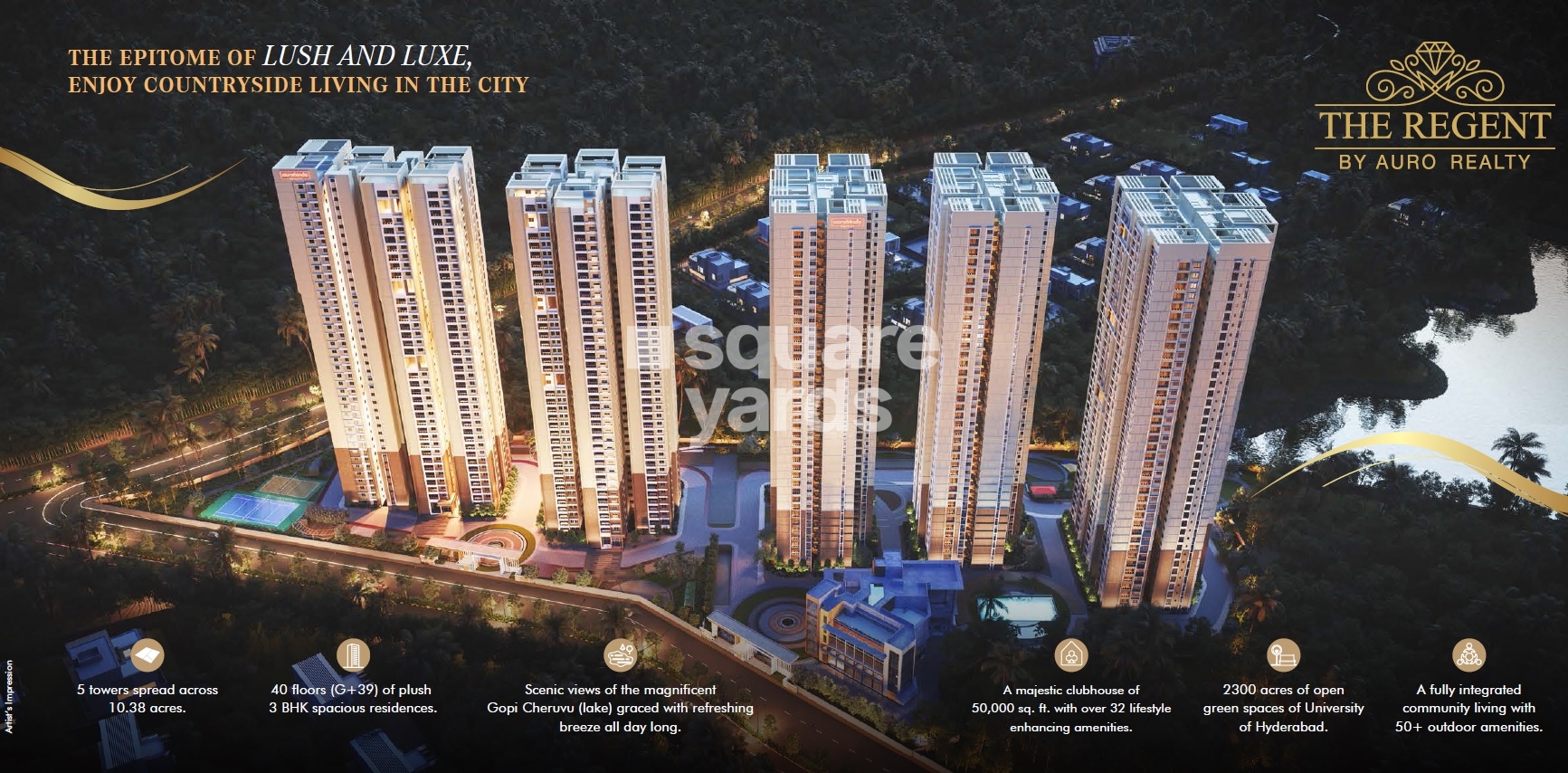 Aurobindo The Regent in Kondapur, Hyderabad @ 1.80 Cr - Floor Plans ...
