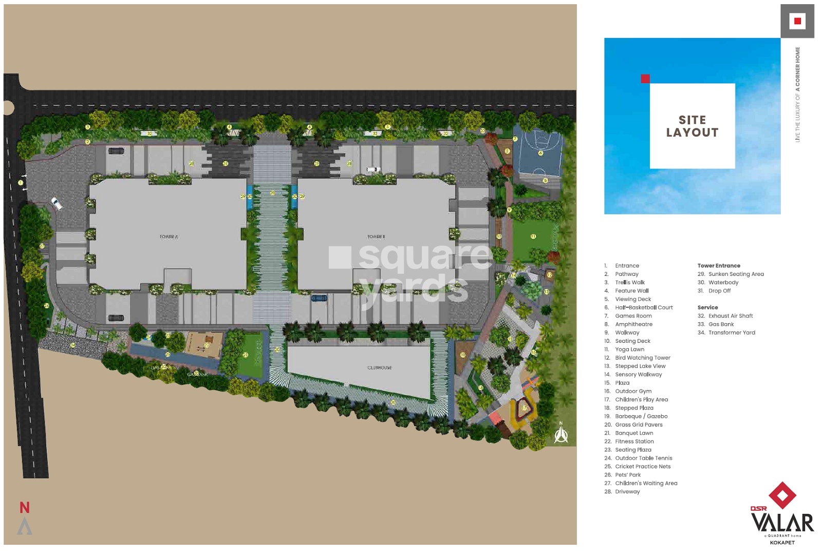 DSR Valar Kokapet Hyderabad | Price List, Floor Plan & RERA Details