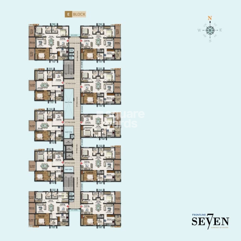 Frontline Seven in Kokapet, Hyderabad @ 1.05 Cr - Floor Plans, Location ...