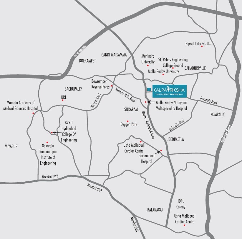 Golden Kalpavriksha in Bahadurpally, Hyderabad @ 28.70 Lac - Floor ...