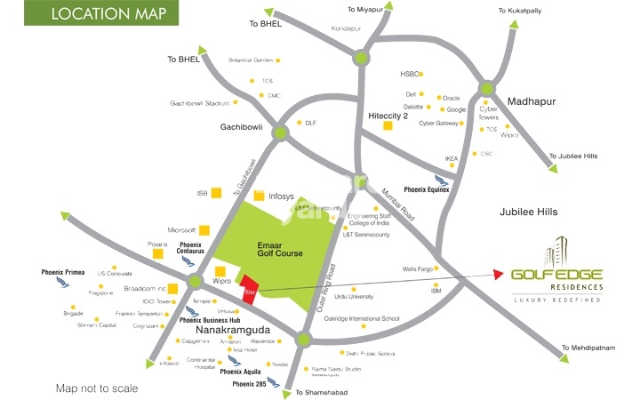 Golf Edge in Gachibowli, Hyderabad @ 1.38 Cr - Floor Plans, Location ...