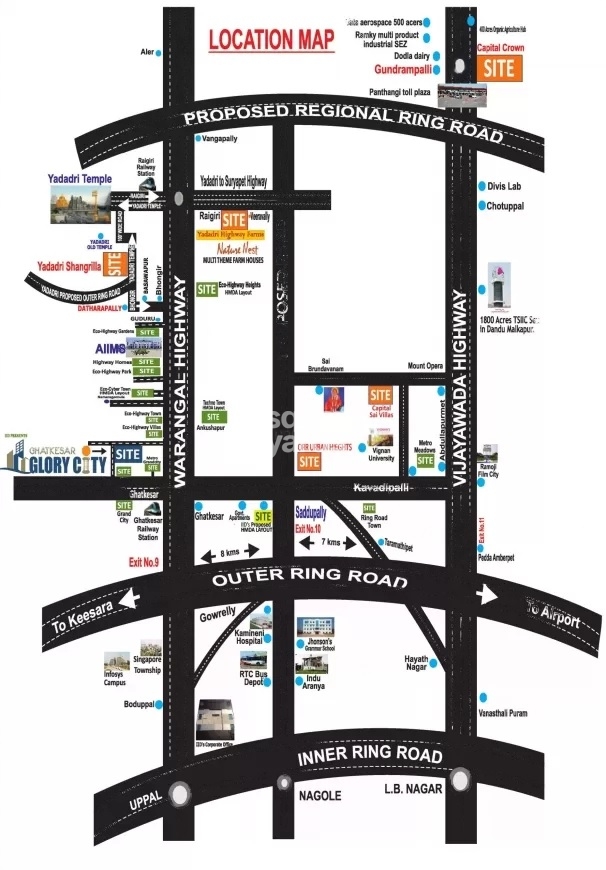 IID Ghatkesar Glory City in Ghatkesar, Hyderabad @ 26.80 Lac - Floor ...