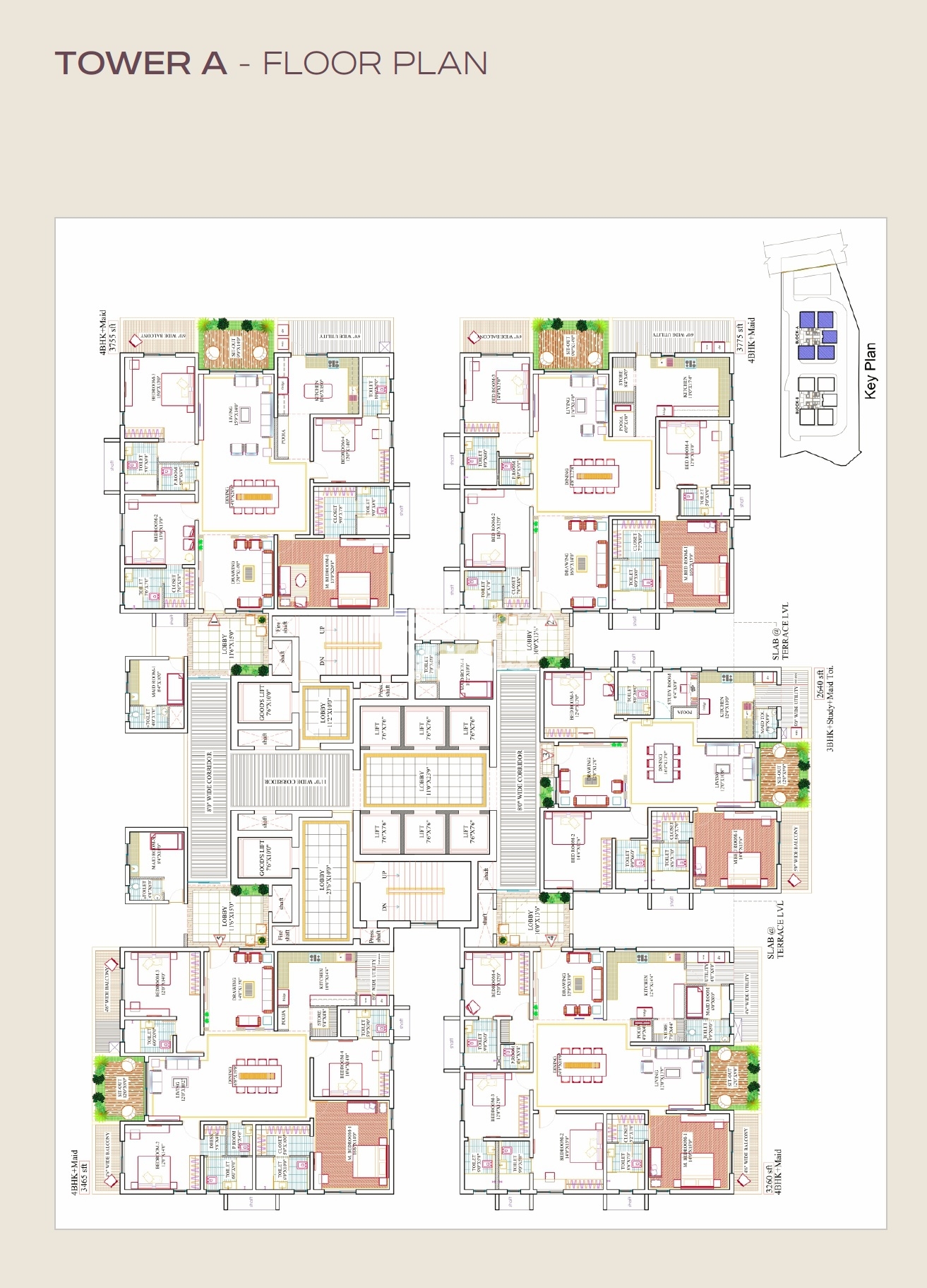 Lansum Elena in Kokapet, Hyderabad @ 2.21 Cr - Floor Plans, Location ...