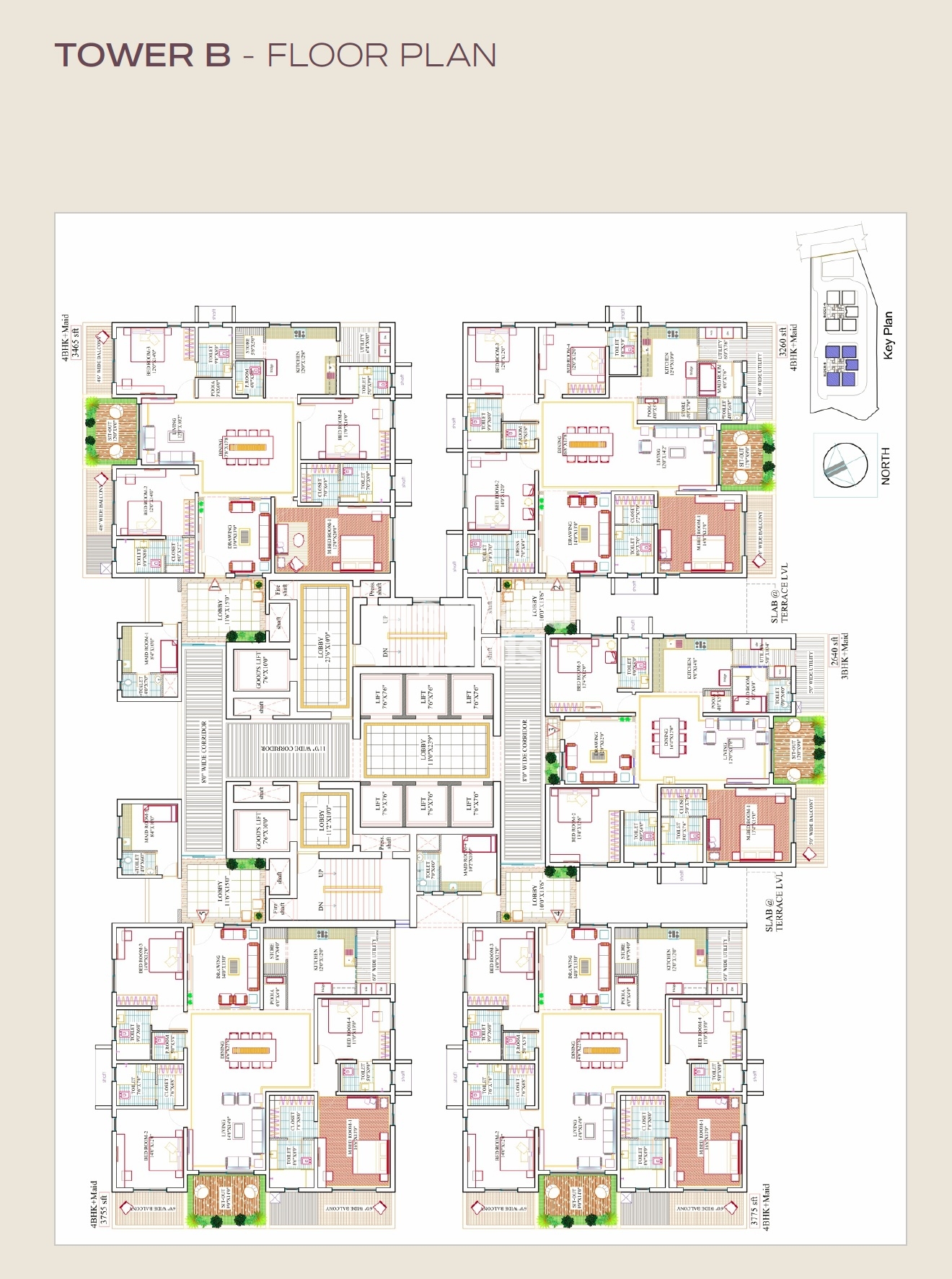 Lansum Elena in Kokapet, Hyderabad @ 2.21 Cr - Floor Plans, Location ...
