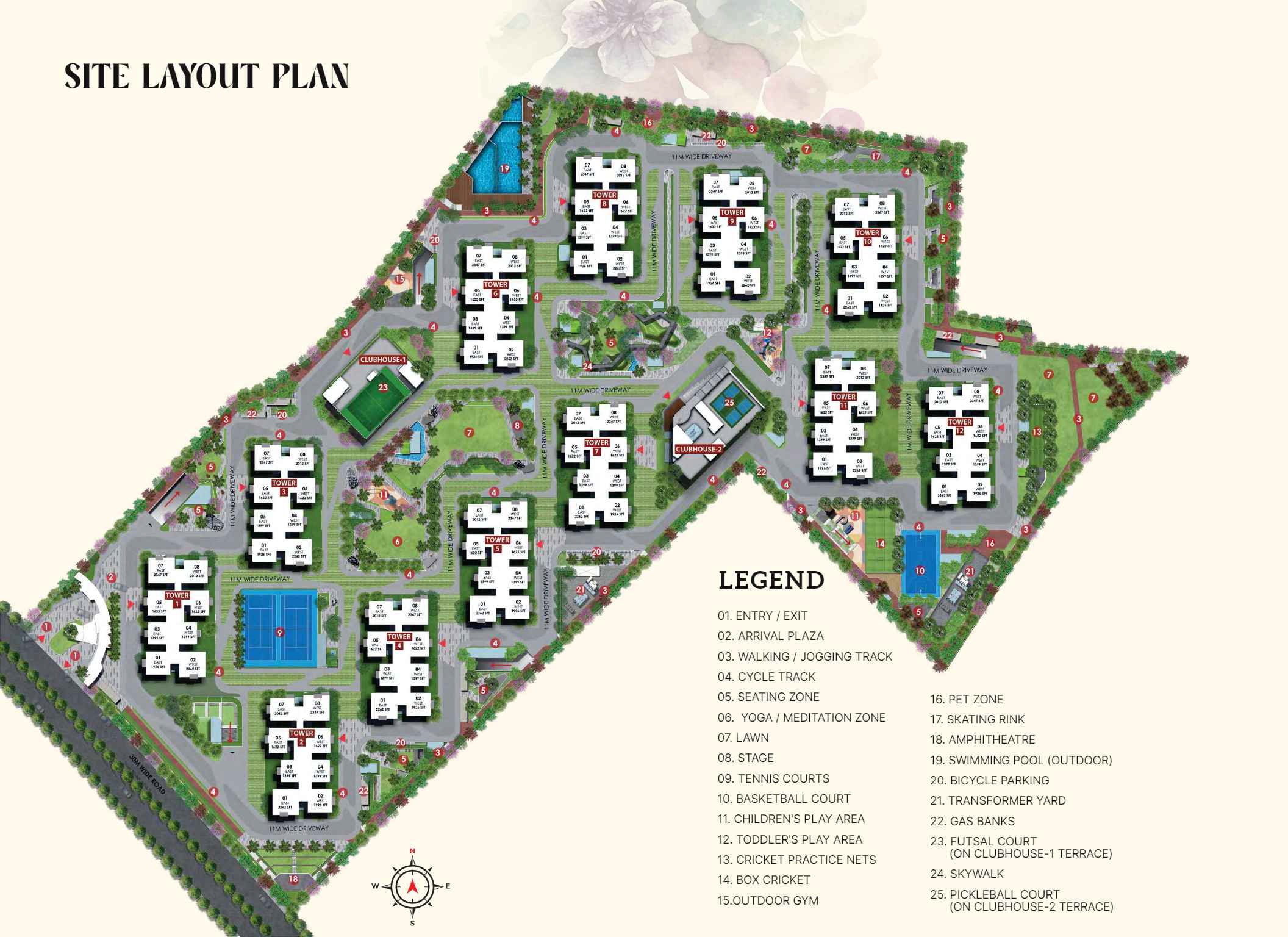 My Home Akrida in Tellapur, Hyderabad @ 1.04 Cr - Floor Plans, Location ...