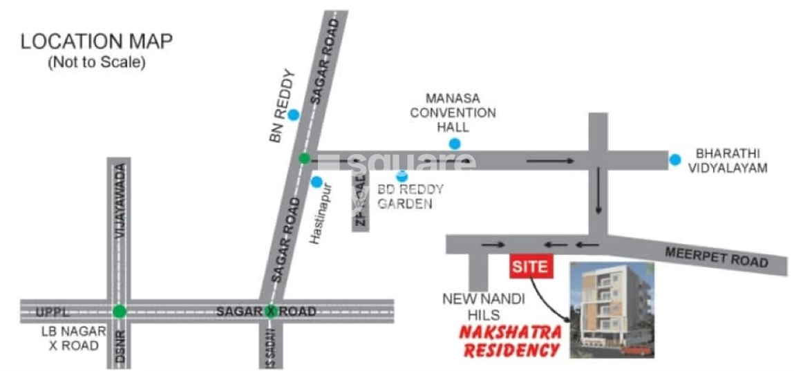 Nakshatra Residency B N Reddy Nagar, Hyderabad - Price List, Project ...