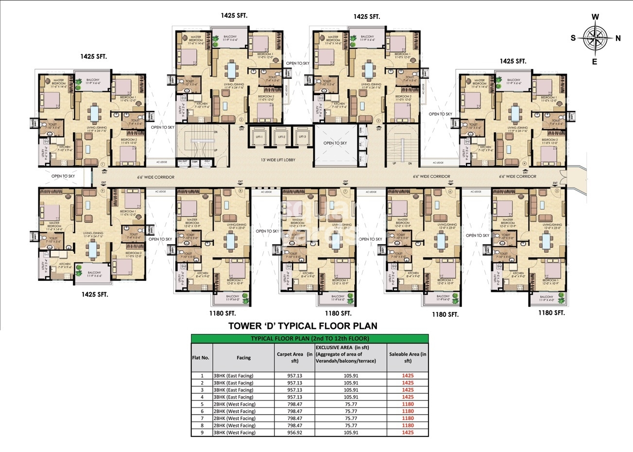 Raheja Vistas in Nacharam, Hyderabad @ 73.00 Lac - Floor Plans ...