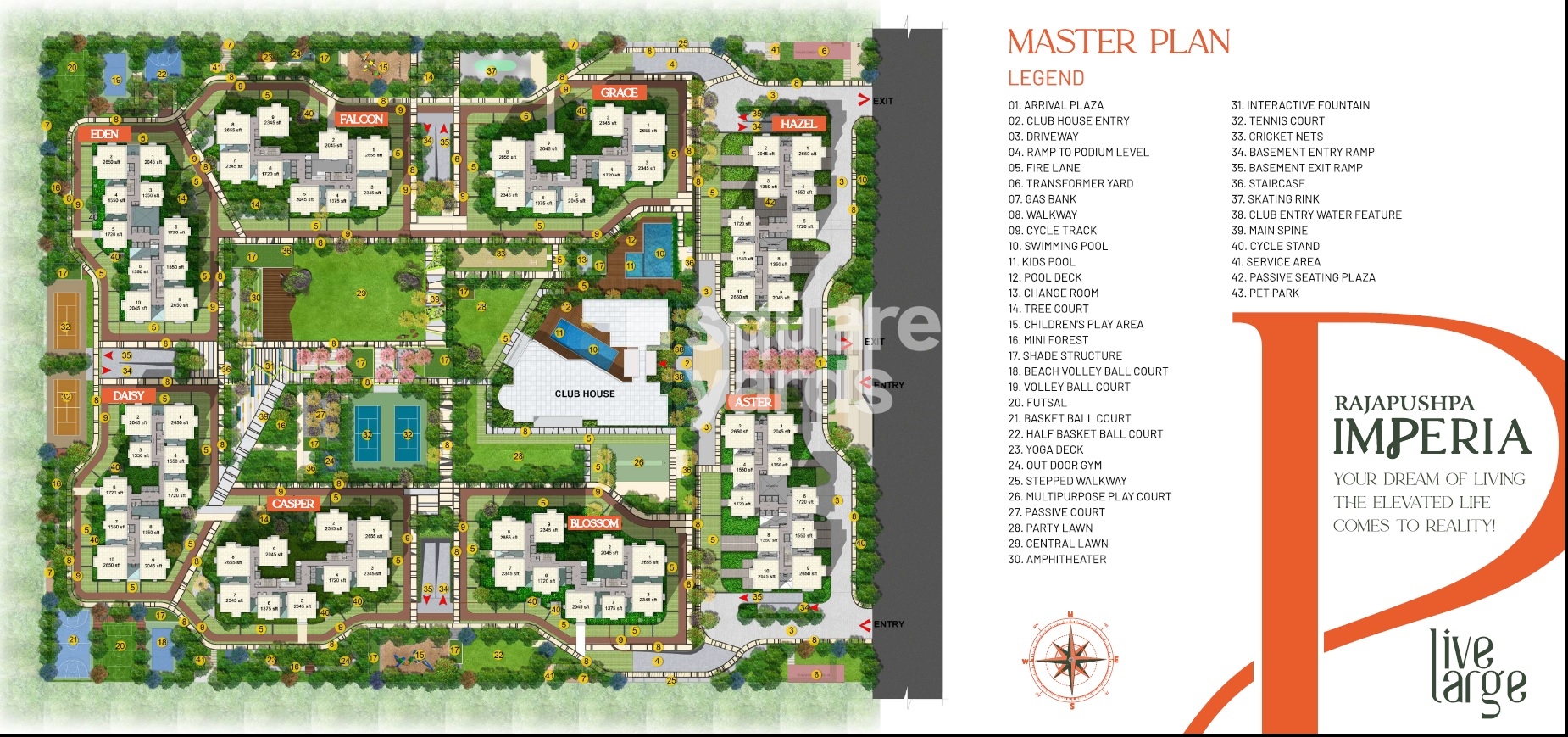 Rajapushpa Imperia in Tellapur, Hyderabad @ 1.01 Cr - Floor Plans ...