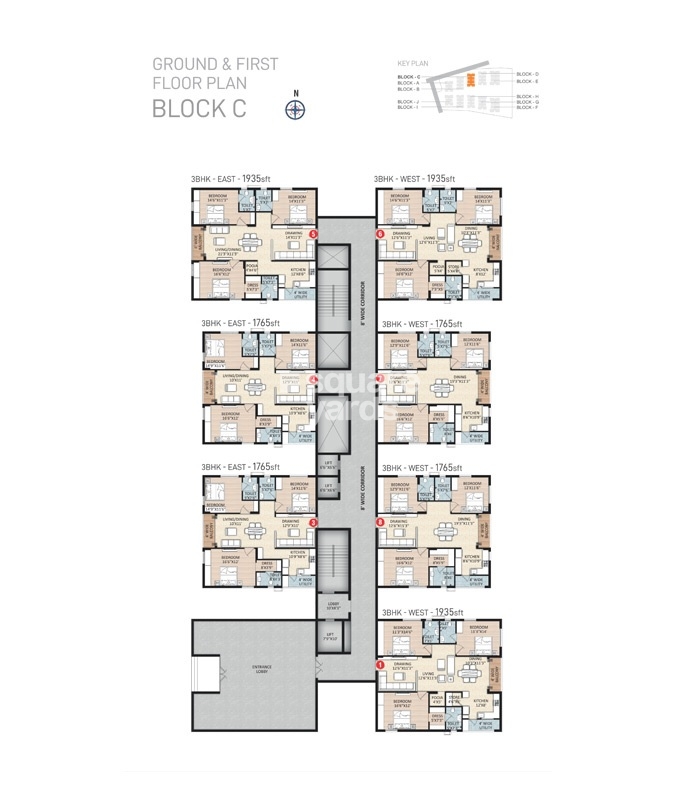 SRR Sriram River View in Narsingi, Hyderabad @ 1.55 Cr - Floor Plans ...