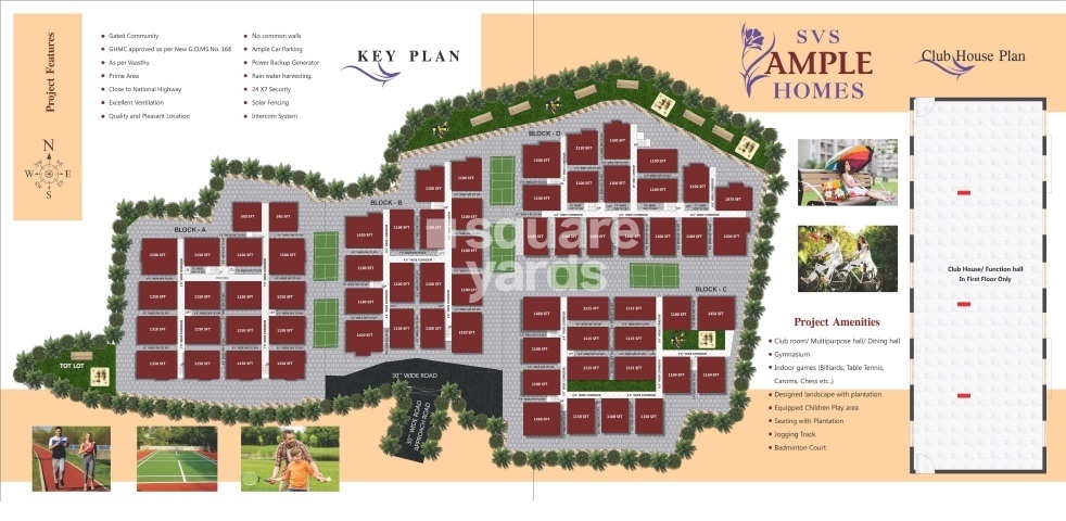 SVS Ample Homes in Chanda Nagar, Hyderabad @ 57.00 Lac - Floor Plans, Location Map & Reviews