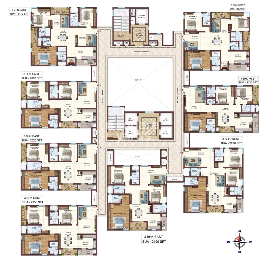Vasavi Atlantis in Narsingi, Hyderabad @ 83.70 Lac - Floor Plans ...