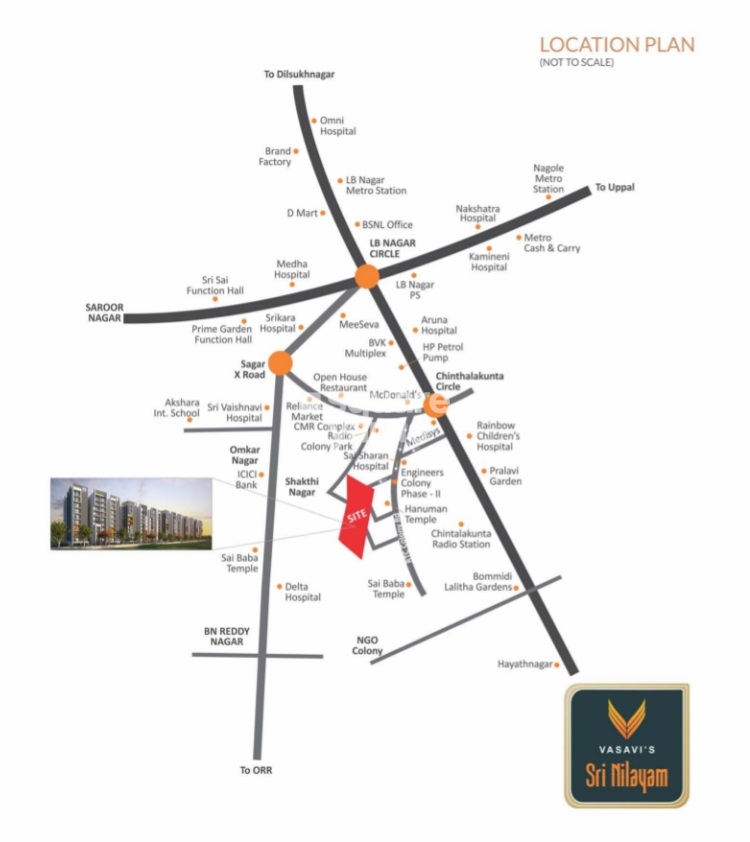 Vasavi Sri Nilayam in LB Nagar, Hyderabad @ 78.25 Lac - Floor Plans ...