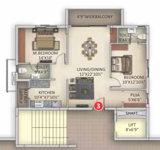 Anuhar Rami Reddy Towers Floor Plans - Manikonda, Hyderabad