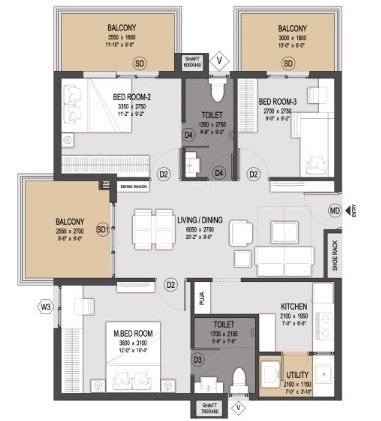 Golden Kalpavriksha in Bahadurpally, Hyderabad @ 27.45 Lac | Price List ...