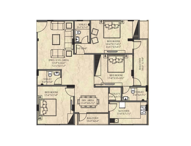 UDB Indus Floor Plans - Mansarovar, Jaipur