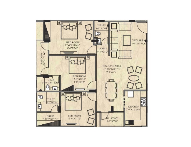 UDB Indus Floor Plans - Mansarovar, Jaipur