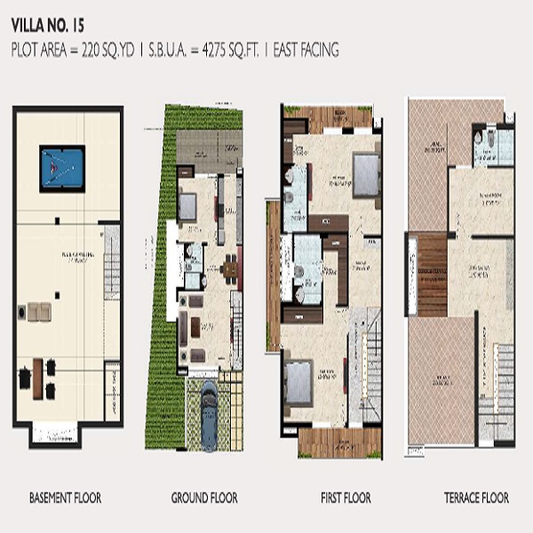 UDB Villa Grande Floor Plans - Sanganer, Jaipur