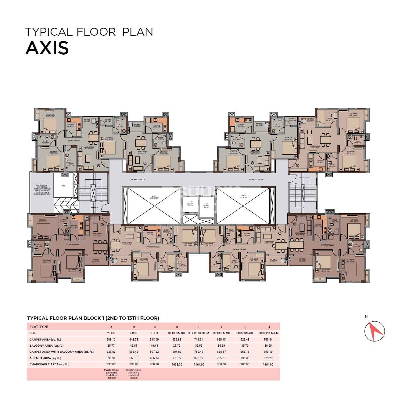 Dhoot Nucleus in New Town, Kolkata @ 46.23 Lac - Floor Plans, Location ...