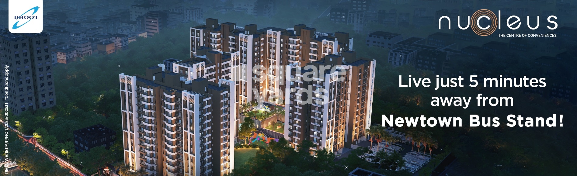 Dhoot Nucleus in New Town, Kolkata @ 46.23 Lac - Floor Plans, Location ...