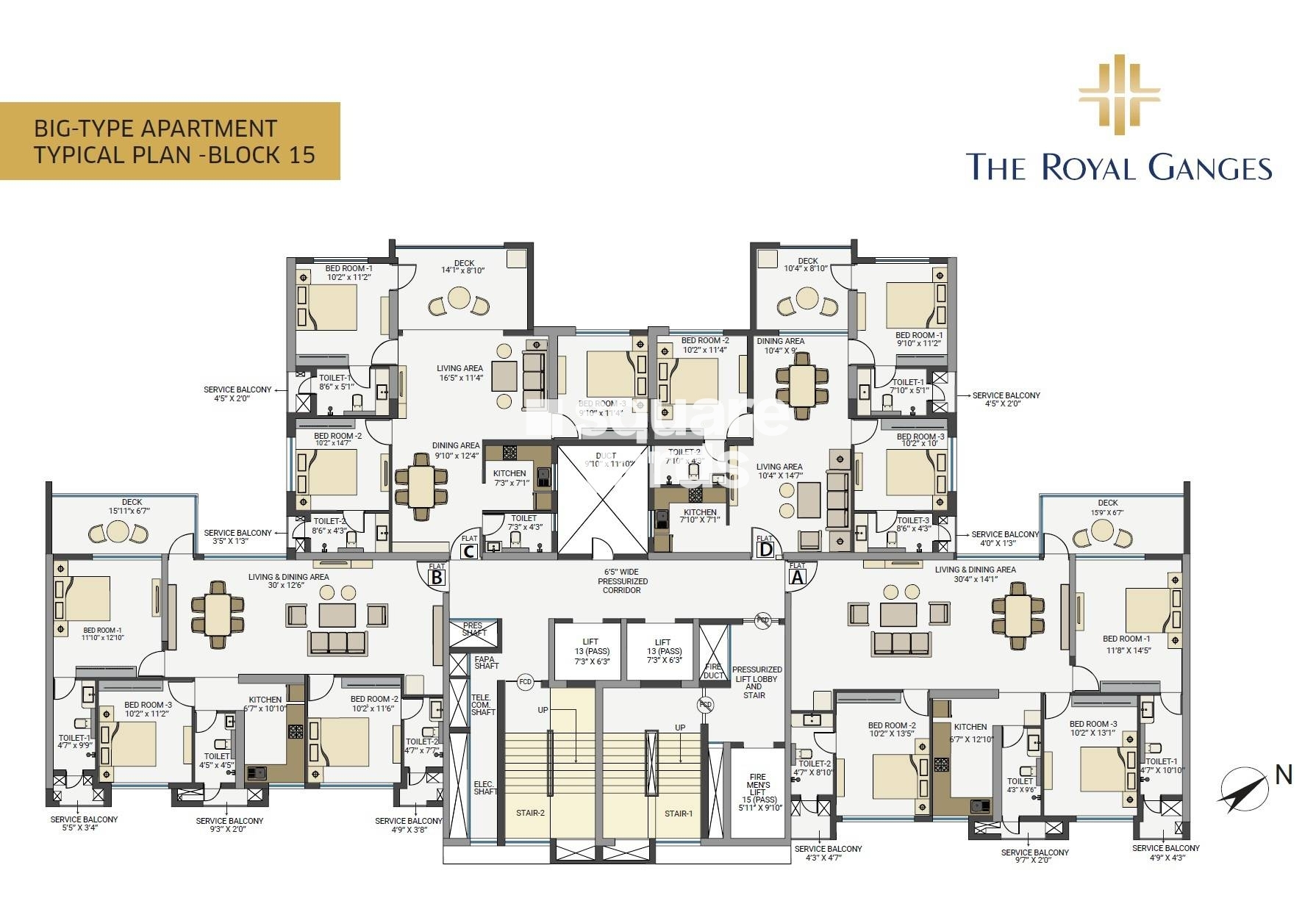 Srijan The Royal Ganges in Maheshtala, Kolkata @ 59.23 Lac - Floor ...
