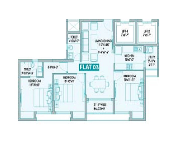 Diamond Navya Floor Plans - Jessore Road, Kolkata