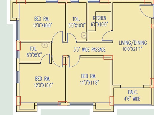 Natural City Laketown Floor Plans - Lake Town, Kolkata