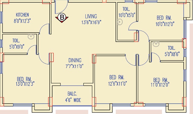 Natural City Laketown Floor Plans - Lake Town, Kolkata