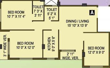 Shrestha Garden Phase 4 Floor Plans - Rajarhat New Town, Kolkata
