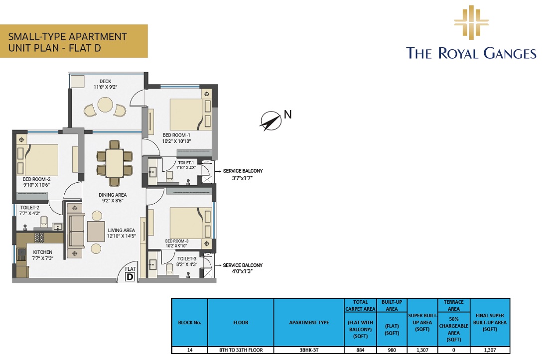Srijan The Royal Ganges Floor Plans - Maheshtala, Kolkata