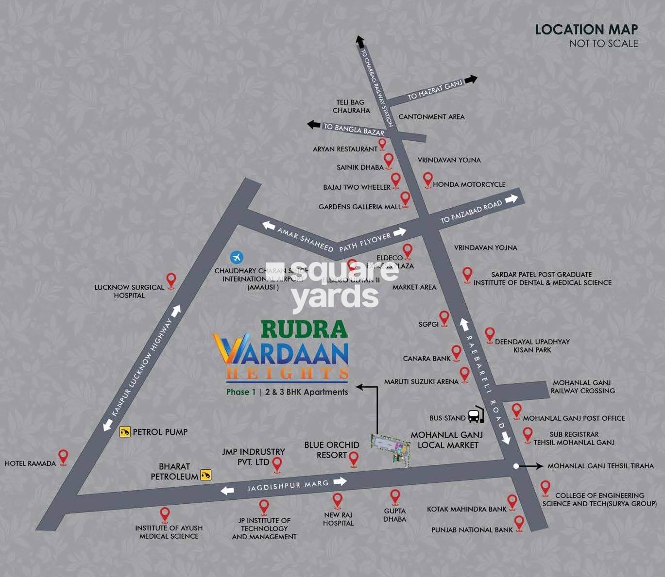 Rudra Vardaan Heights in Mohanlalganj, Lucknow @ 35.00 Lac - Floor Plans, Location Map & Reviews