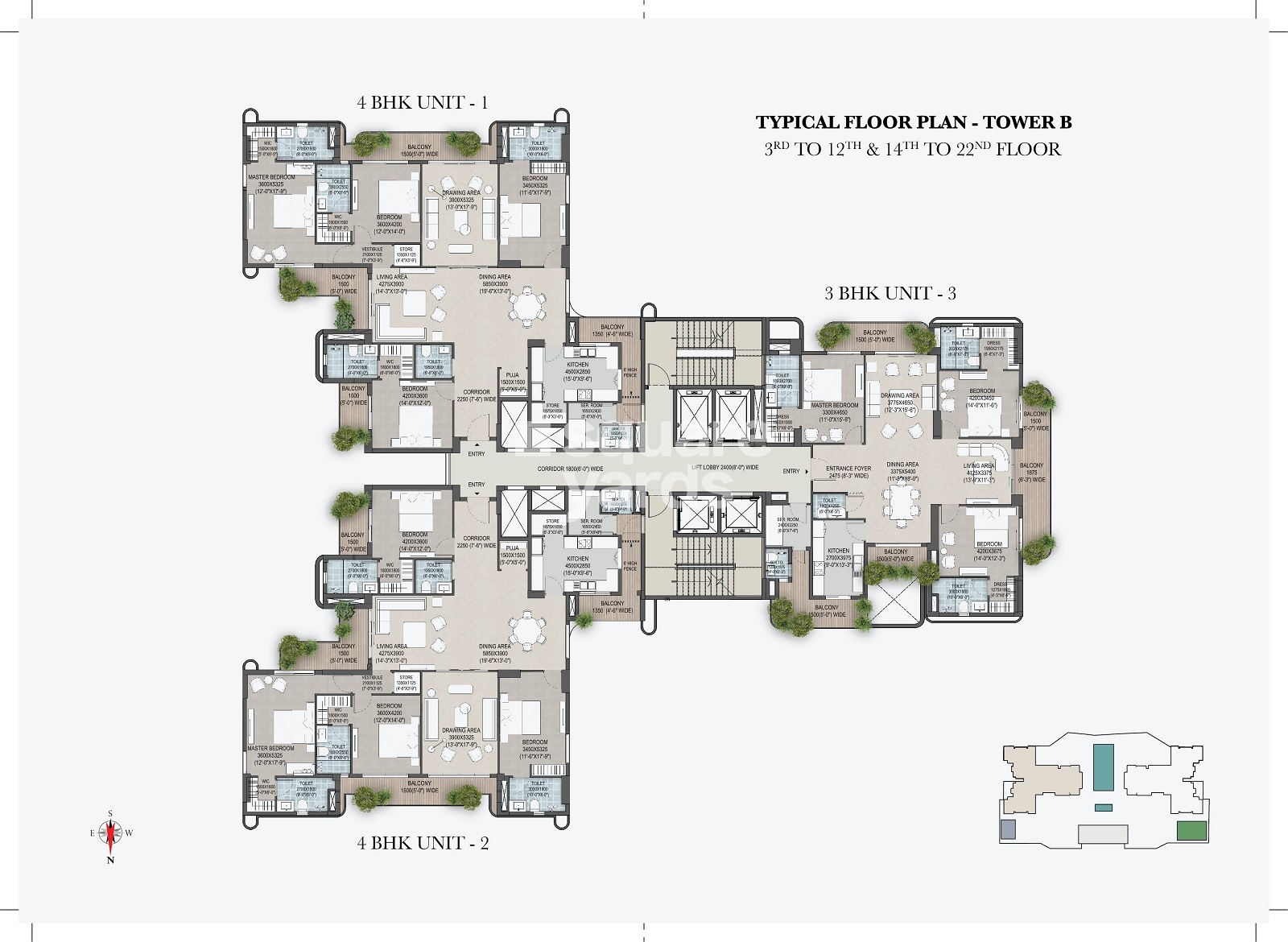 Shalimar Sky Garden in Vibhuti Khand, Lucknow @ 2.40 Cr - Floor Plans ...