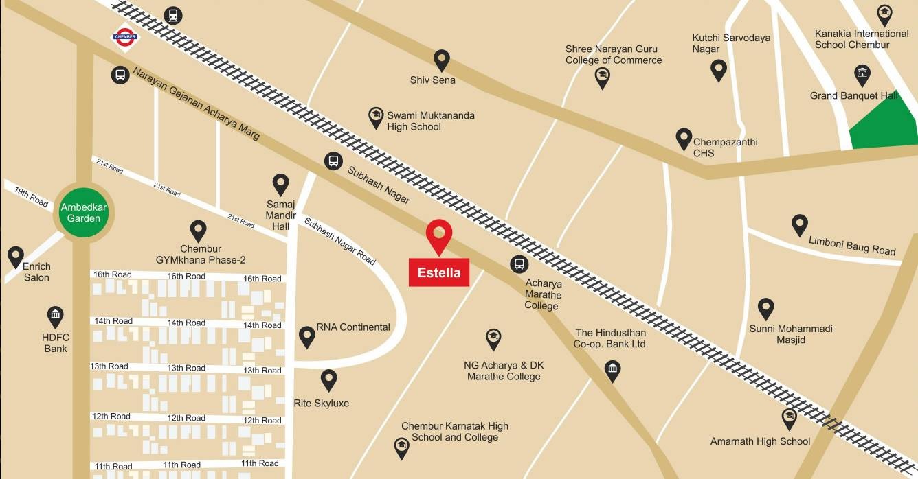 Gami And Jaydeep Estella in Chembur, Mumbai @ 1.15 Cr - Floor Plans, Location Map & Reviews