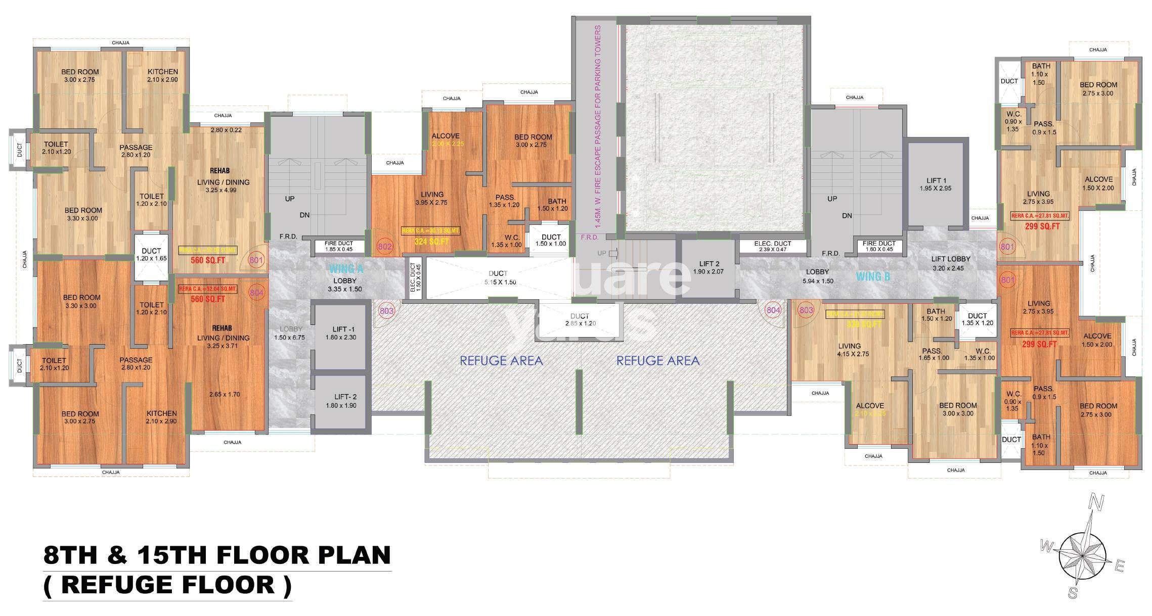 Haware Amara in Vikhroli East, Mumbai @ 53.82 Lac - Floor Plans ...