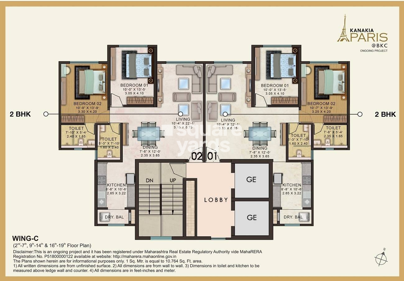 Kanakia Paris in Bandra East, Mumbai @ 2.94 Cr - Floor Plans, Location ...