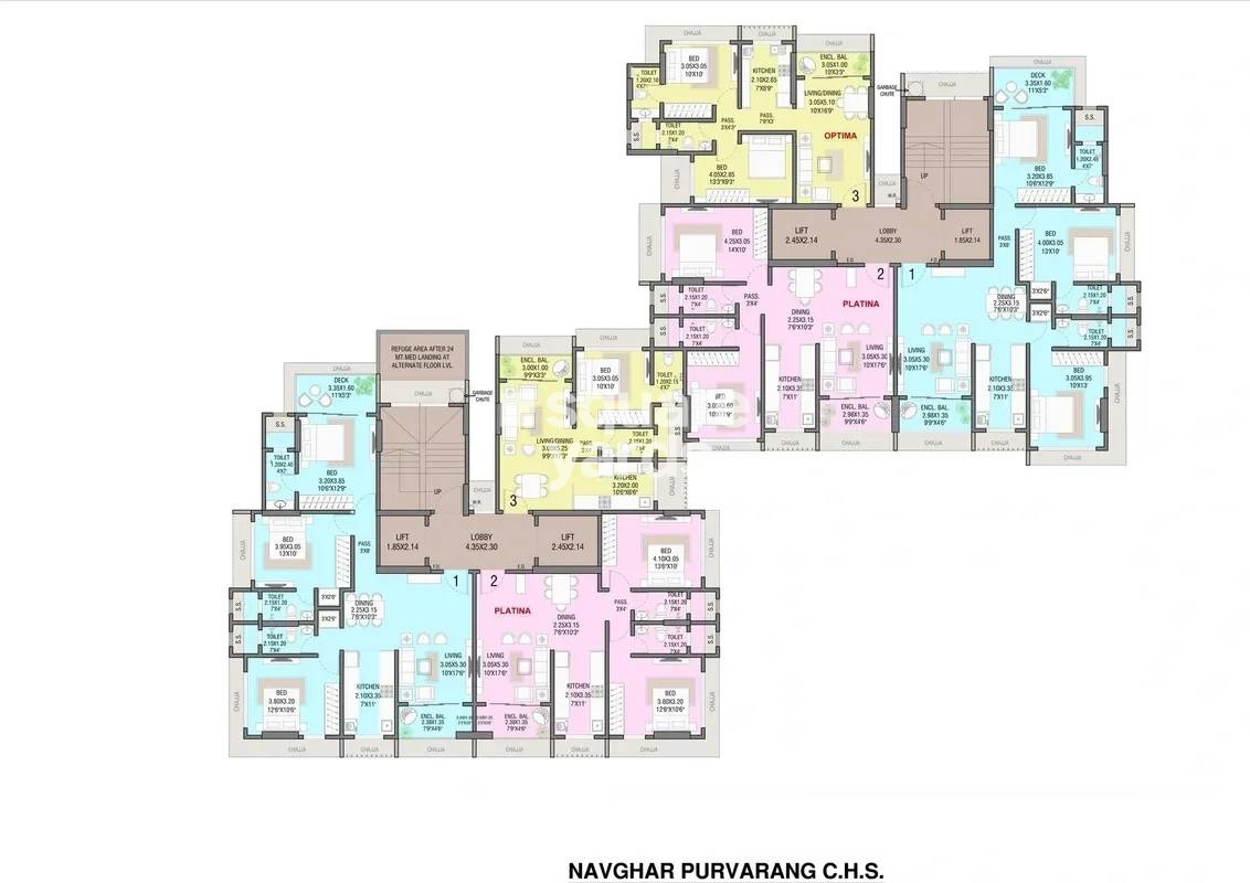 Navghar Purvarang CHS in Mulund East, Mumbai @ 1.27 Cr - Floor Plans ...