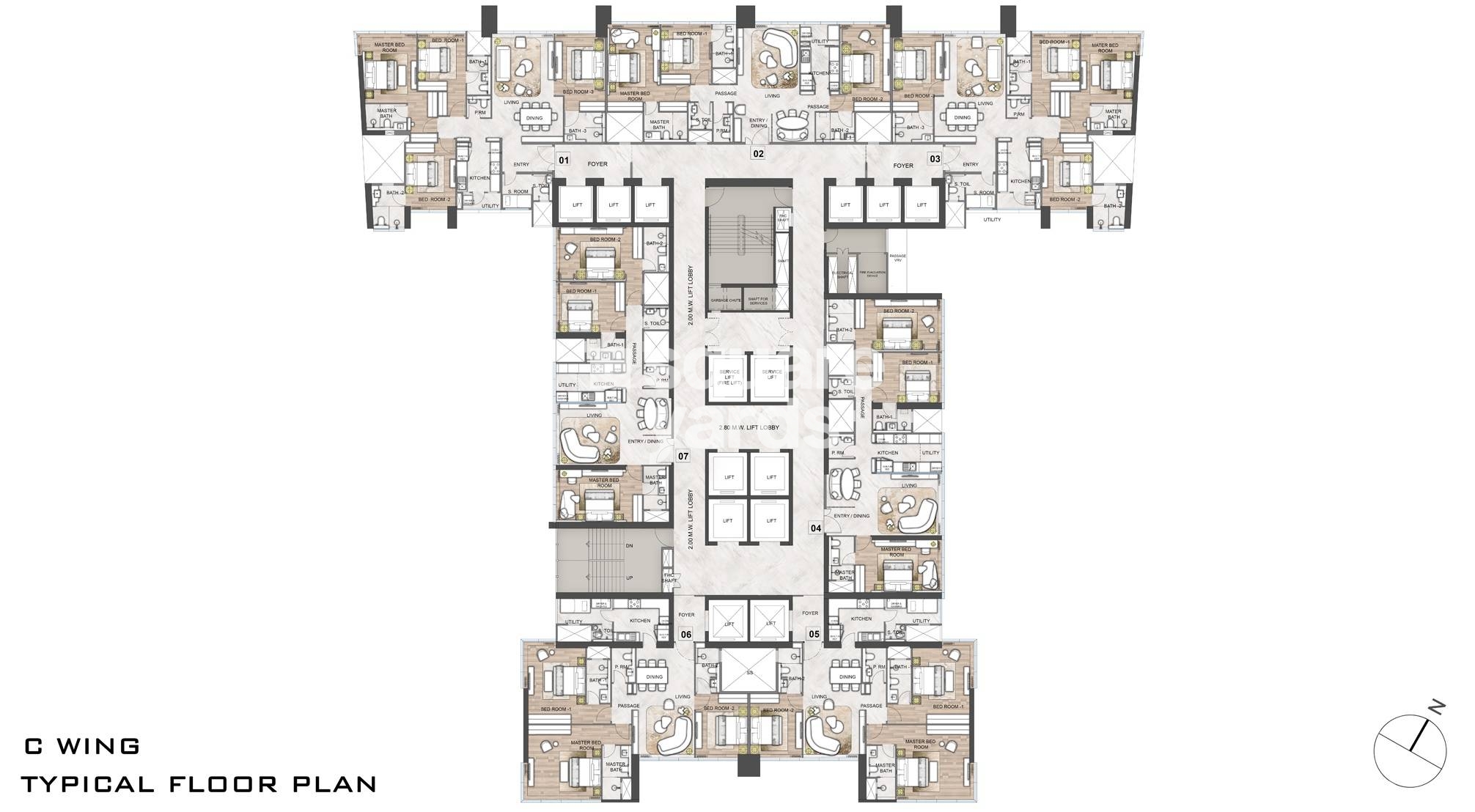 Rustomjee Crown in Prabhadevi, Mumbai @ 8.82 Cr - Floor Plans, Location ...