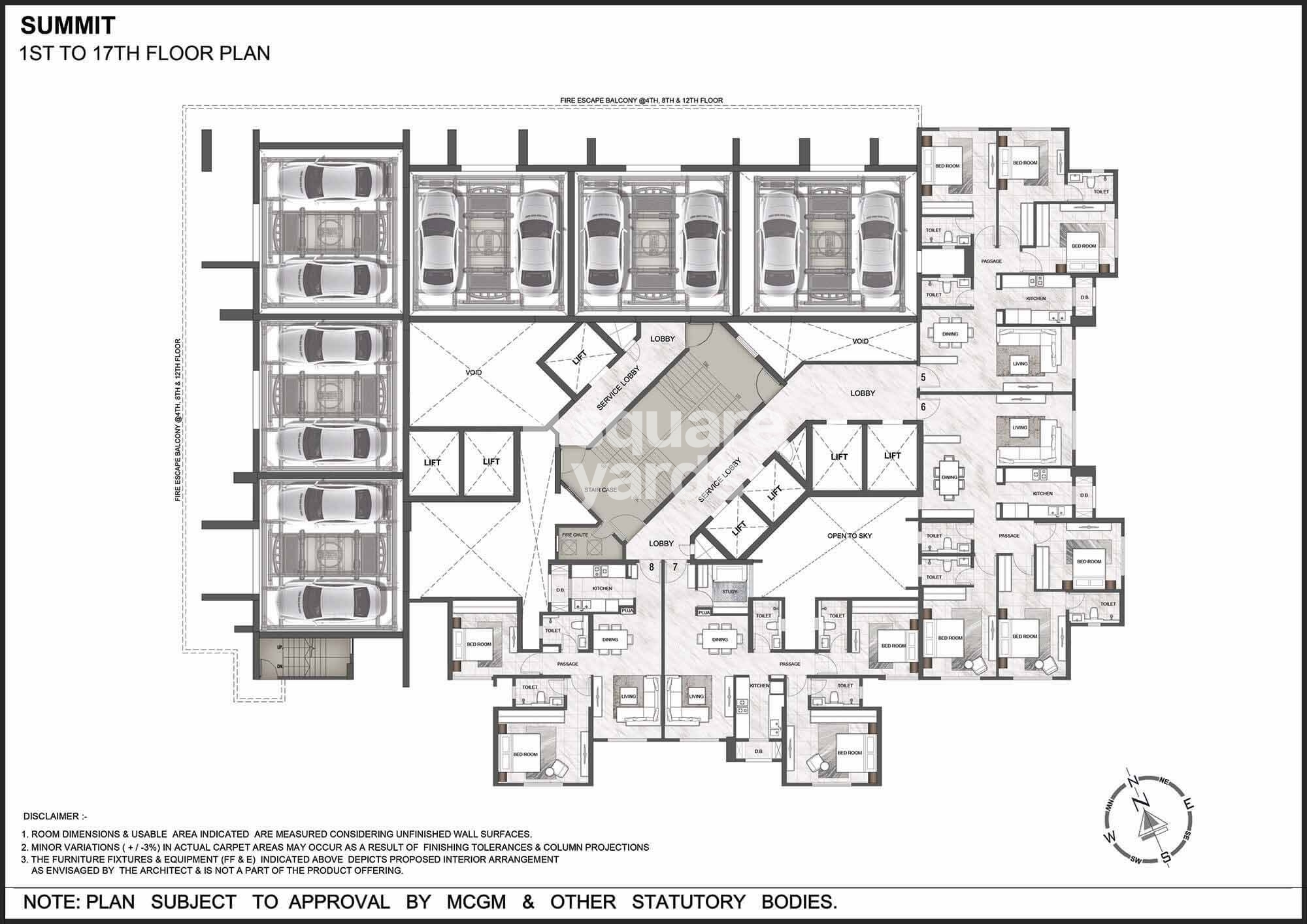 Rustomjee Summit in Borivali East, Mumbai @ 2.67 Cr - Floor Plans ...
