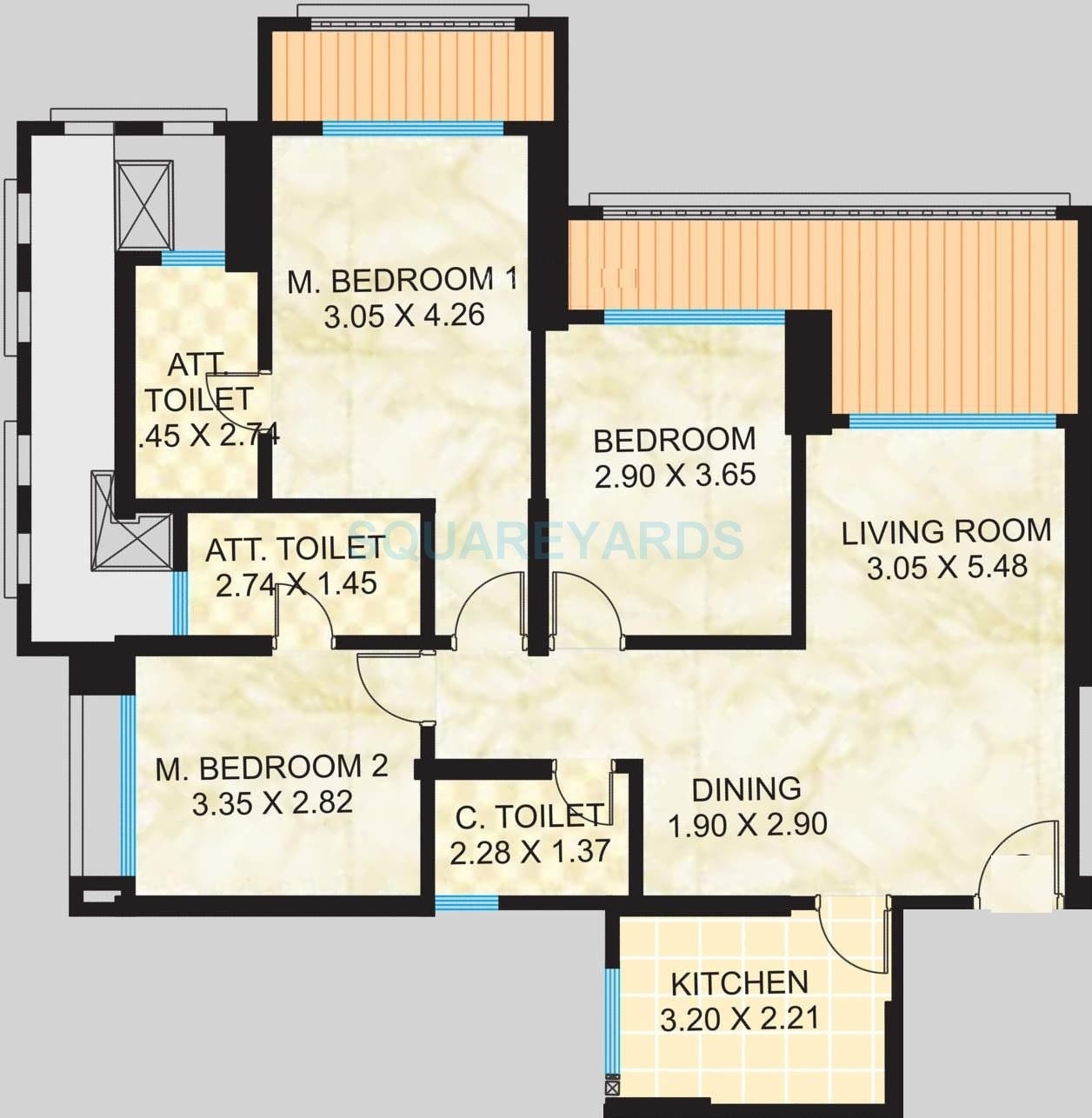 Dosti Group Ambrosia Floor Plans - Wadala East, Mumbai